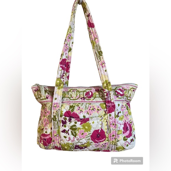 Vera Bradley | Bags | Vintage Vera Bradley Pinwheel Pink Villager Tote ...